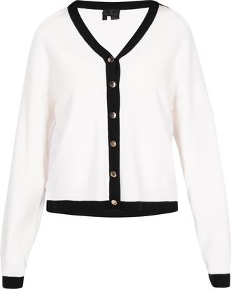Dreimaster Dreimaster Strickjacke Frauen Wei&szlig;