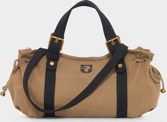 Gerard Darel Sac à main en toile - 18H - Kaki/Noir
