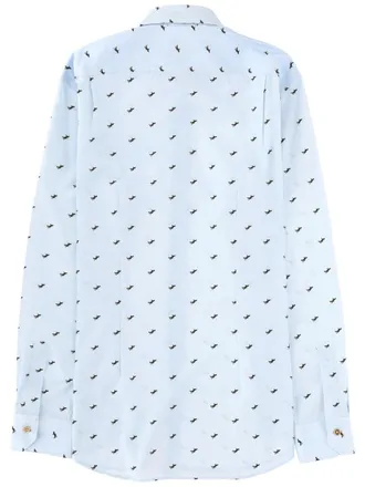 Paul Smith Organic Cotton Print Shirt - Blue