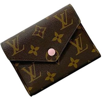 Louis Vuitton Portefeuille en toile Pre-owned - Femme - Pre-owned - Brun - Taille: ONE Size
