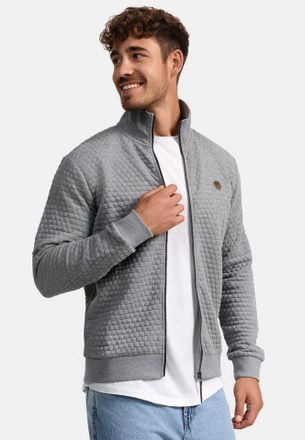 Indicode Sweatjacke Herren Bermie Herrenjacke Rei&szlig;verschluss mit strukturierter Oberfl&auml;che