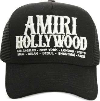 Amiri Homme, Accessoires, Noir, Taille: ONE Size Hollywood Lettering Cap