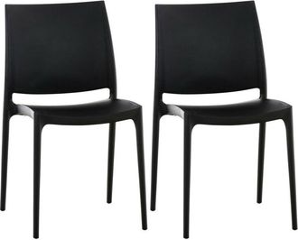 Clp 2er Set St&uuml;hle Maya schwarz