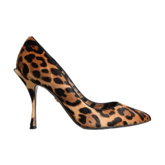 Dolce & Gabbana Leoparden Kalbshaar High Heel Pumps - - Shoes - Damen - Braun - 36 EU
