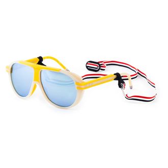 Thom Browne Lunettes de soleil Aviator inject&eacute;es - unisex - Accessoires - Jaune - Taille: 59 MM
