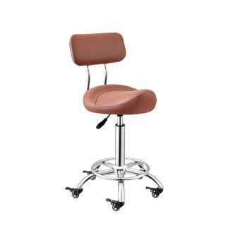 Generic Sattelstuhl mit Rollen, ergonomischer Sattelhocker, drehbarer, Verstellbarer Arbeitsstuhl, geeignet for Spa-Massage, Kliniken und B&uuml;ros(Color-4)