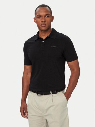 Guess Poloshirt M6YP07 K4104 Schwarz Slim Fit