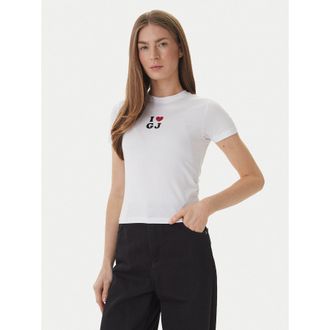 Guess T-Shirt W6GIB1 J1314 Wei&szlig; Slim Fit