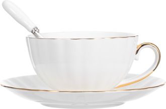 Garneck Kaffeetasse Mit Untertassen-set Porzellan-kaffeebecher Teeset Kaffeetasse Mit Untersetzer Wassertasse Mit Untertasse Für Küche Und Zuhause