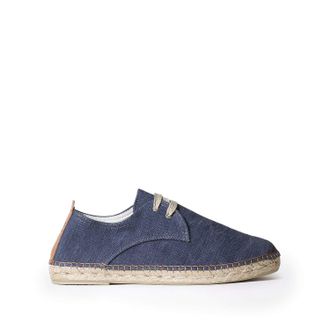 Toni Pons Herren-Espadrille zum Schn&uuml;ren aus Baumwollstoff - Dixon - Marine, 47 EU