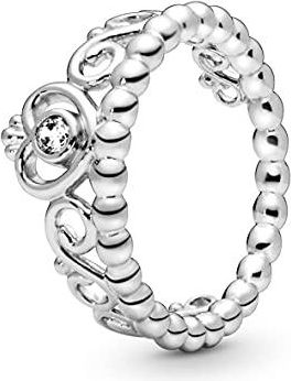 Pandora Pandora Purely Pandora Bague Couronne Tiare Princesse en argent avec zircones cubiques, taille 52