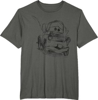 Disney Pixar Cars Mater Pencil Sketch T-Shirt