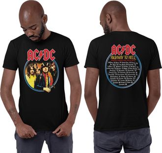 AC/DC Herren MEACDCRTS030 t Shirt Damen, Schwarz, XL