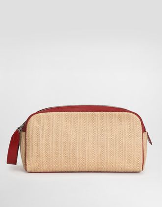 Dolce & Gabbana Kulturtasche Essenza Aus Raffia - Mann Brieftaschen Und Clutches Mehrfarbig Onesize