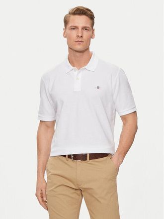 GANT Poloshirt Shield 2210 Wei&szlig; Regular Fit
