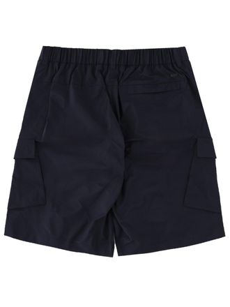 Herno Polyester Cargo Shorts - Blue