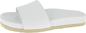 Andrea Conti Femme Damen Pantolette Semelle de Mocassin, Blanc, 38 EU