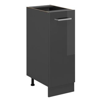 Vicco Apothekerschrank R-Line, Anthrazit Hochglanz, 30 cm ohne Arbeitsplatte Vicco