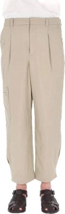 Maison Kitsun&eacute; Homme, Pantalons, Beige, Taille: W42 Pleated Cargo Pants