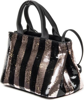 Prada Crossbody Bags - Mini Sequin Canapa Tote - Gr. unisize - in Rosa - f&uuml;r Damen