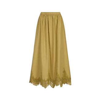 Topshop Jupe longue en coton brod&eacute;e