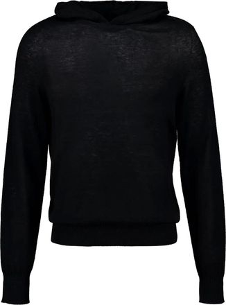 120% Lino hoodie &agrave; manches longues - Noir