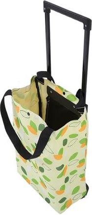 Cabilock POPETPOP Paquet de Courses &agrave; Roulettes Pliable avec Roues en Caoutchouc Grosse Capacit&eacute; Poign&eacute;e T&eacute;lescopique R&eacute;glable Paquet d&Eacute;picerie R&eacute;utilisable L&eacute;