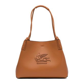 Etro Braune Leder Schultertasche Eleganter Stil - - Bags - Damen - Braun - ONE SIZE