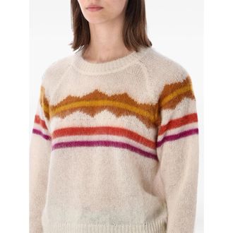 Isabel Marant Mohair-Blend Fair Isle Sweater - Beige