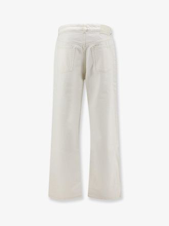 Ami Mens Denim Trousers White Cotton