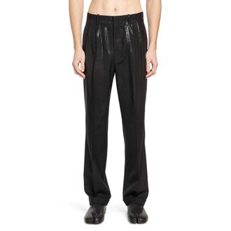 Maison Margiela Foiled Wool Trousers