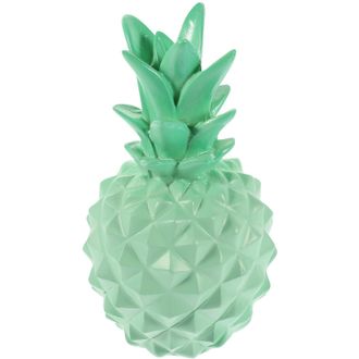 Angoily Nordische Ananas Dekoration aus Harz Realistische Tisch Figur in Gr&uuml;n Wohnraum Ornament f&uuml;r Schlafzimmer und Wohnzimmer