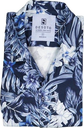 DeSoto Herren Hemden blau gebl&uuml;mt