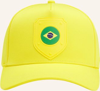 HUGO BOSS Gewebte Cap Poulin-Bc Dlux-Flag gelb