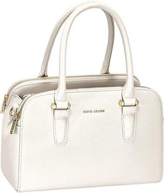 David Jones Paris - Sac &agrave; main Femme Ville - Sac port&eacute; main Similicuir - Taille Moyenne - 2 compartiments - Plusieurs poches - Pratique Chic El&eacute;gant (Coconut Crea