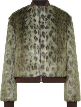 Unreal Fur veste Foliage à imprimé animalier - Vert