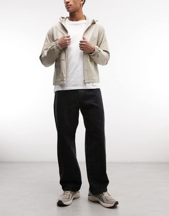 Carhartt Work in Progress Landon - Jean fusel&eacute; ample &agrave; motif camouflage serpent - Noir