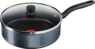 T-fal Start & Cook C2743203 Schmorpfanne mit Deckel, 24 cm, für alle Herdarten + Induktion