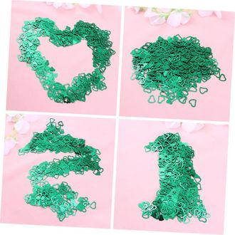 Cabilock 3000st&uuml;cke Herz Konfetti Gr&uuml;n Glitzernde Streudeko F&uuml;r Hochzeiten Geburtstagsfeiern Und Romantische Anl&auml;sse F&uuml;r Tischdekoration Einladungen Und Gesche