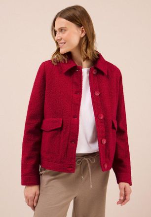 Cecil Fellimitatjacke mit Knopfleiste