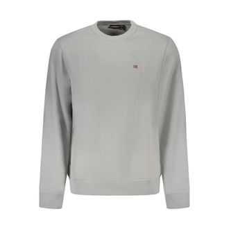 Napapijri Homme, Sweatshirts et sweats à capuche, Gris, Taille: XL Pull en Coton à Col Rond Classique