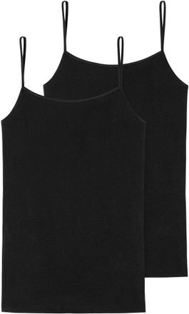 Schiesser Unterhemd SCHIESSER 95/5, Damen, Gr. 34, N-Gr, schwarz (000, schwarz), Single Jersey, Obermaterial: 95% Baumwolle, 5% Elasthan, unifarben, körpernah, 