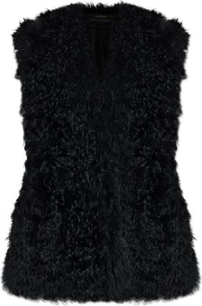 Dolce & Gabbana Femme, Vestes, Noir, Taille: 36 FR The Fur Vest