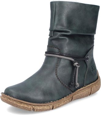 Rieker Damen Klassische Stiefeletten Z3774, Frauen Stiefeletten,Winterstiefeletten,Winterschuhe,warm,gefüttert,Boots,Stiefel,grün (54),36 EU / 3.5 UK