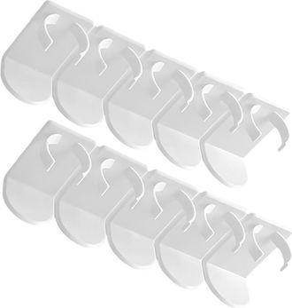 Artibetter 2 St&uuml;ck Wandhalterung Zahnb&uuml;rstenhalter Selbstklebend Zuschneidbar Langlebig Wei&szlig; Badezimmer Organizer Aufbewahrung f&uuml;r Elektrische Zahnb&uuml;rste und Kos