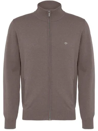 Fynch-Hatton Strickjacke bequeme Passform, mit Stehkragen, mit Eingrifftaschen