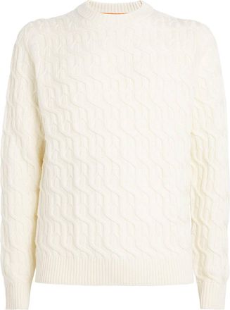 Icebreaker Cable Knit Crewe Sweater Size XXL