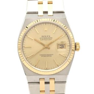 Rolex Pre-owned Oysterquartz Acier Inoxydable Or Jaune Quartz - Femme - Pre-owned - Jaune - Taille: ONE Size