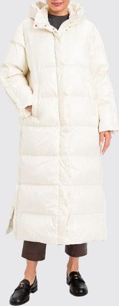 Twinset Langer Stepp-Daunenmantel aus Polyester mit abnehmbarer Kapuze