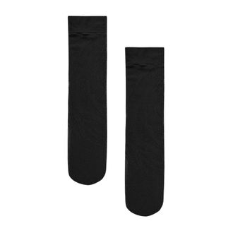 Wolford Bas de contention Rosebloom en r&eacute;sille - Femme - Sous-v&ecirc;tements - Noir - Taille: S